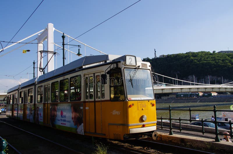 Budapest tram editorial stock image. Image of trolley - 30386784