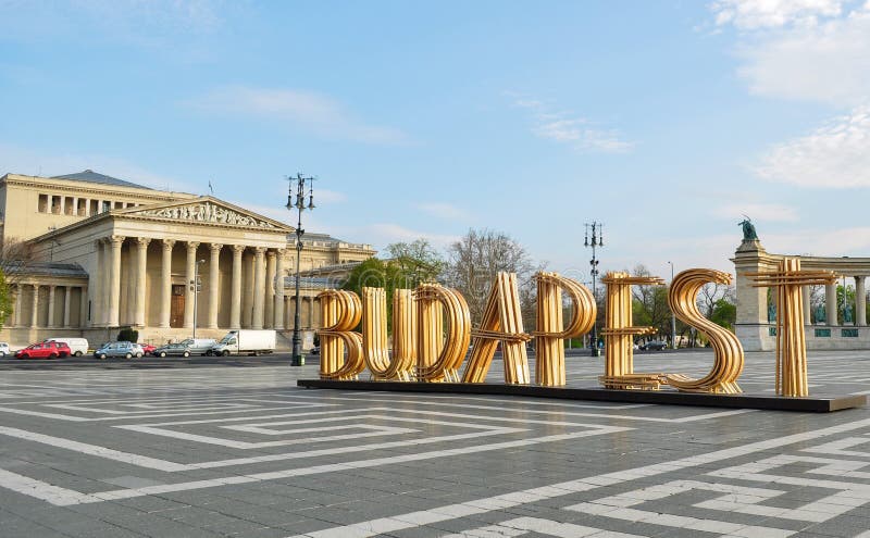 Budapest wooden sign editorial photography. Image of landmark - 71756872