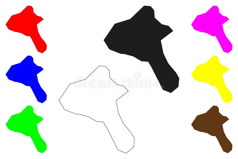 Budaun City (Republic of India, State of Uttar Pradesh) Map Vector ...