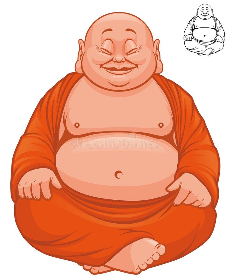 Buddha stock vector. Illustration of belief, asia, budai - 35476141