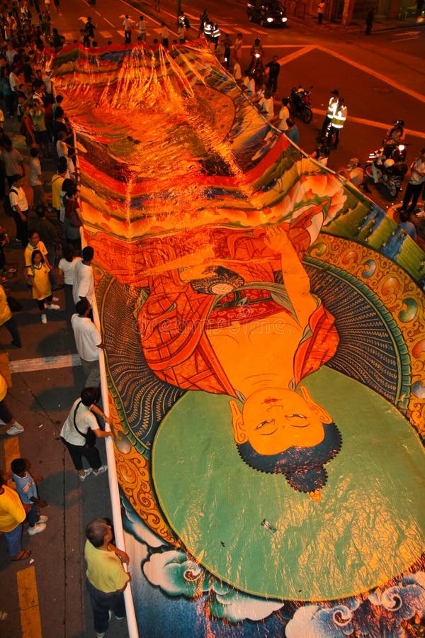 Buddha Banner Parade at Wesak Procession Editorial Photo - Image of ...