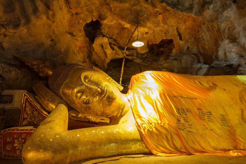 Buddha in the cave stock image. Image of thailand, spiritual - 84540759