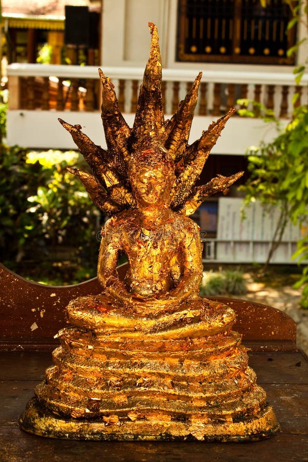 Buddha Cover with Gold Leaf Stock Photo - Image of golden, buddhism ...