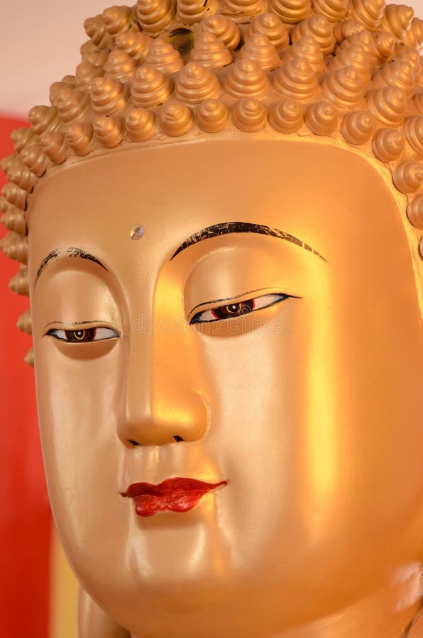 Buddha face stock image. Image of face, gold, prayer - 24412991