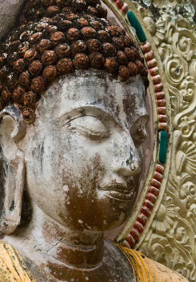 Buddha face, stock photo. Image of face, sculpture, decoration - 26237250