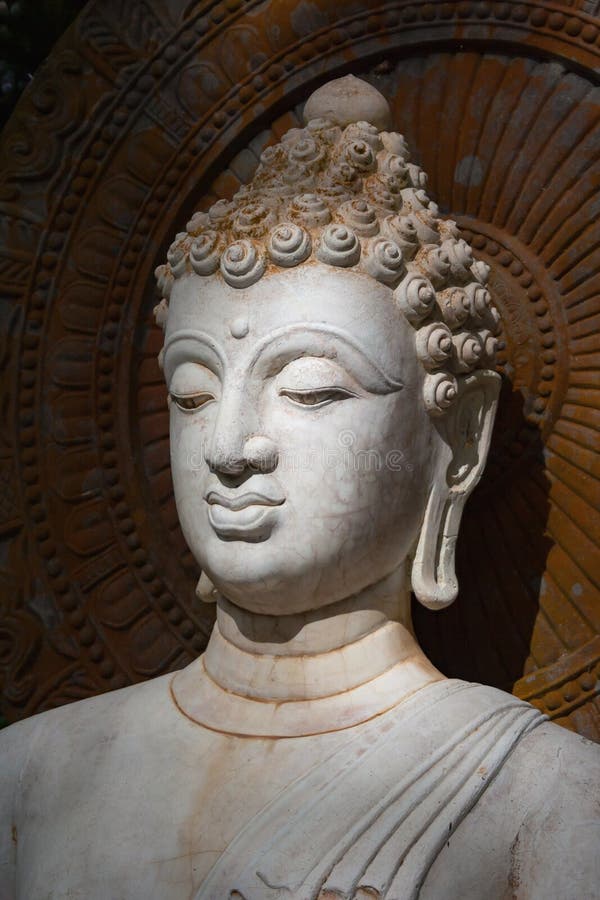 Buddha, Face of Budda Statue Stock Image - Image of meditation ...