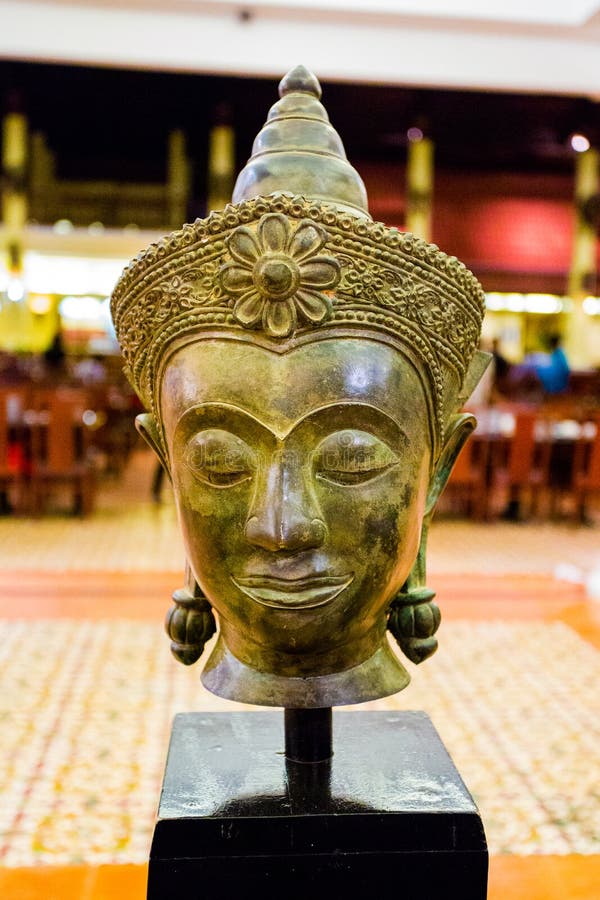 Buddha face in Cambodia stock image. Image of asian, buddist - 50685635