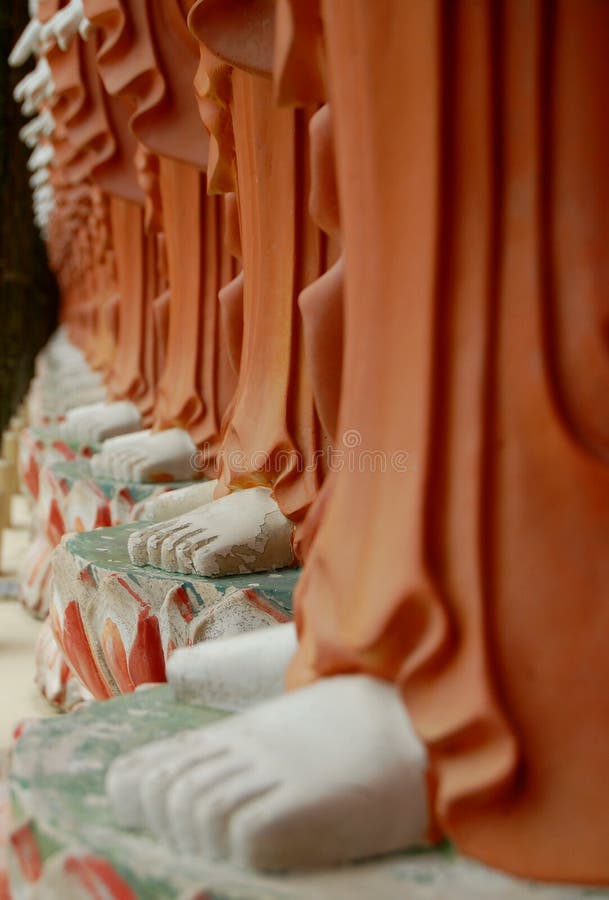 Buddha Feet Statues in Penang, Malaysia Stock Image - Image of belief ...