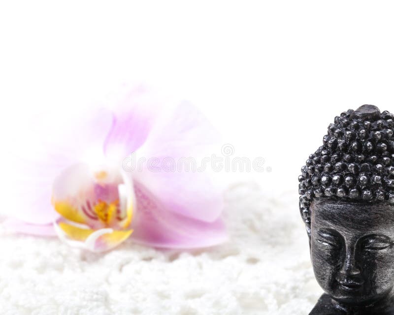 Buddha, flower stock photo. Image of religion, ayurveda - 50051090