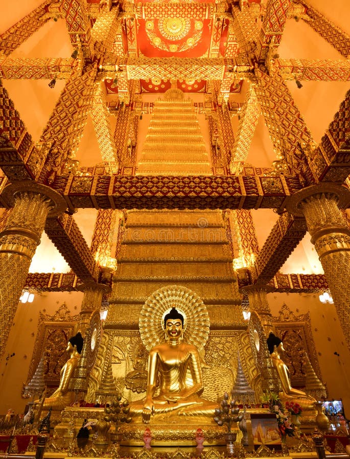 Thai tempel fotografering för bildbyråer. Bild av fred - 63812361