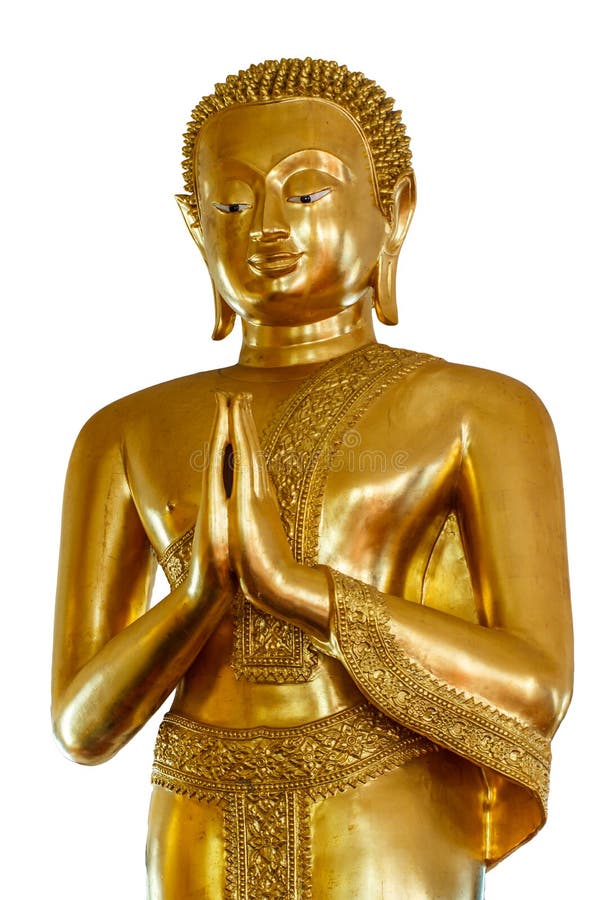 Buddha with hands clasped stock photo. Image of white - 85151816