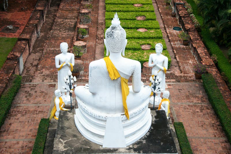 Buddha and his followers stock photo. Image of religion - 19580936