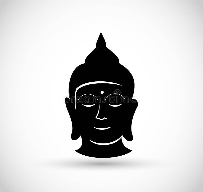 Buddha icon art stock illustration. Illustration of meditating - 125520140