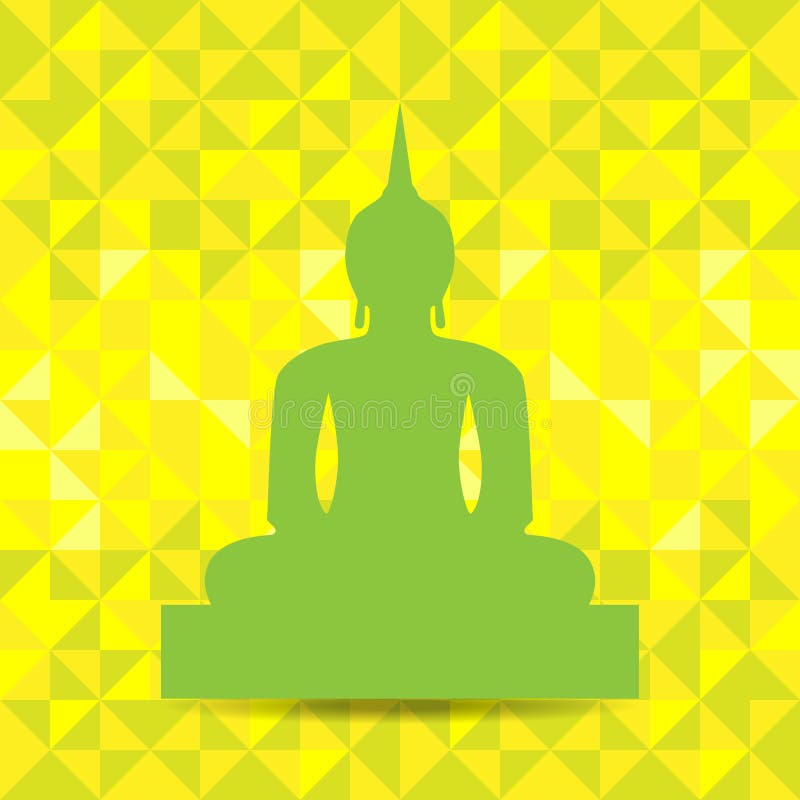 Green buddha stock illustration. Illustration of background - 7884103