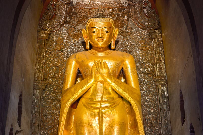 Buddha Image at Ananda Temple Stock Image - Image of bagan, place: 62091615