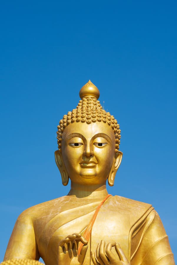 Buddha Image Used As Amulets of Buddhism Religion with Blue Sky Stock ...