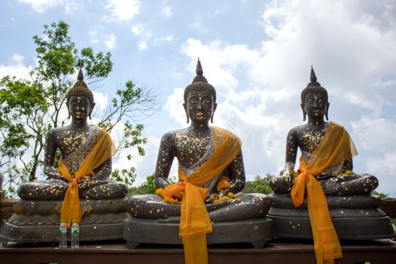 Buddha Images that People Respect in Thailand Stock Image - Image of ...