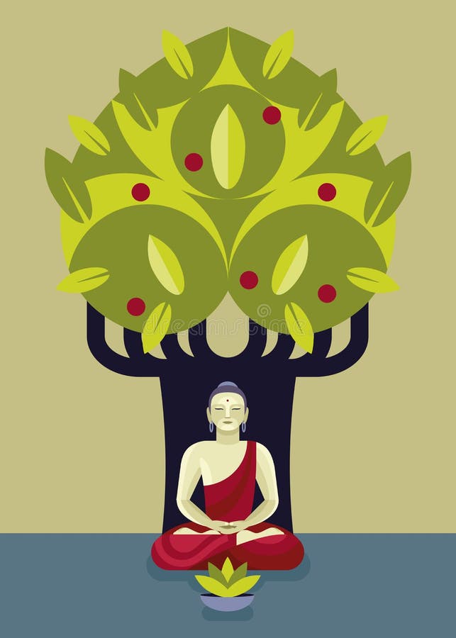 Buddha Tree Stock Illustrations – 3,221 Buddha Tree Stock Illustrations ...