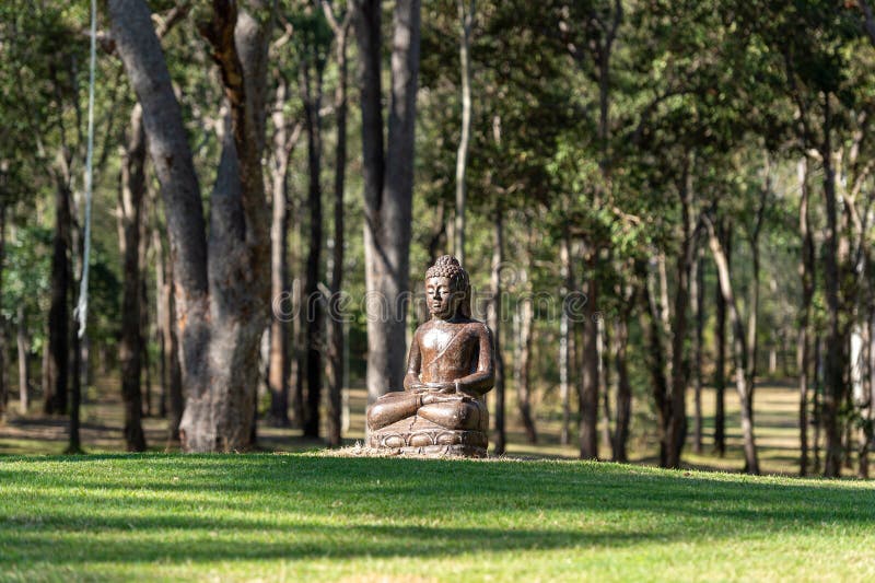 Buddha in Forest stock image. Image of isolat, statue - 284881153
