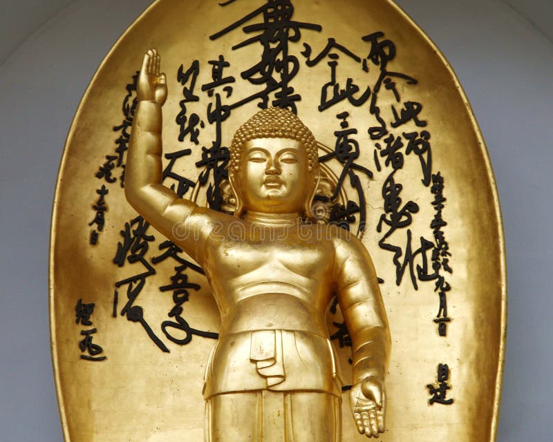 Black Gold Buddha Statue Writing Stock Photos - Free & Royalty-Free ...