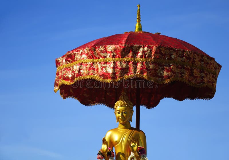 Image of Buddha in a Temple of Thailand Stock Photo - Image of holy ...