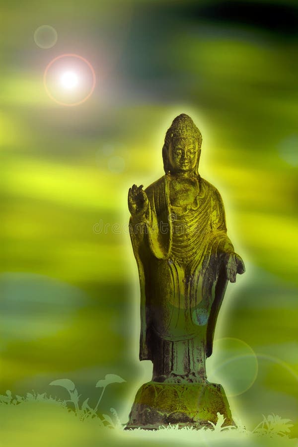Buddha s enlightenment stock illustration. Illustration of light - 42933112