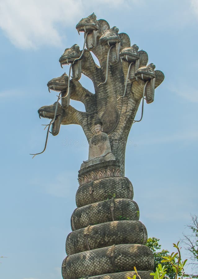 Buddha with Snake God Image Stock Image - Image of gray, holy: 31953717