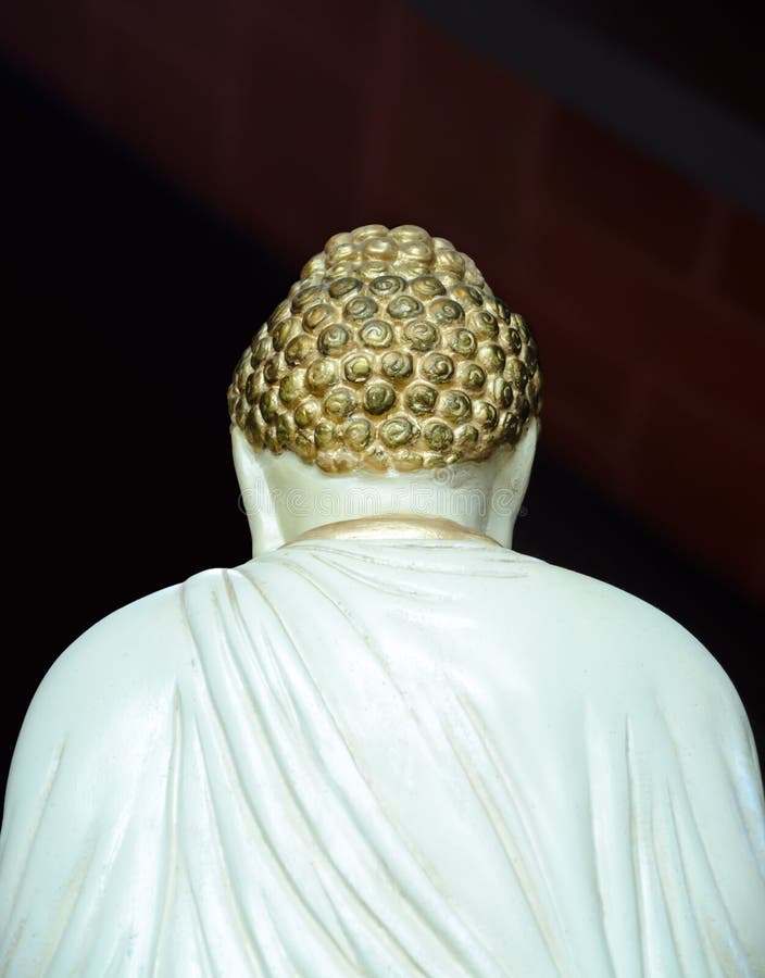 Buddha statue back stock image. Image of asian, golden - 33377177