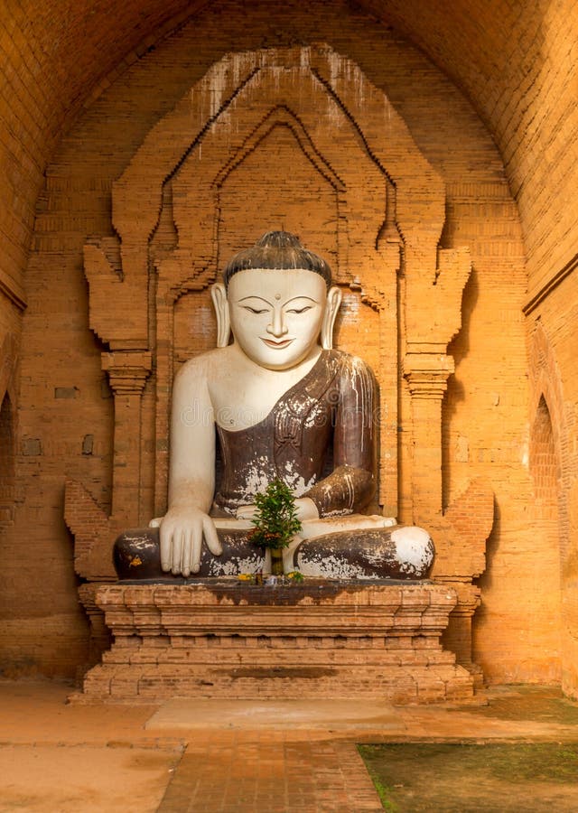 Buddha Statue in a Bagan Temple, Myanmar Stock Image - Image of belief ...