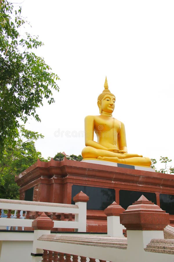 Buddha Statue on the Base As Vertical Stock Image - Image of buddhism ...