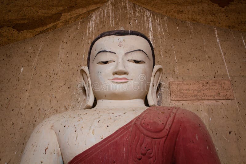 Buddha statue from below stock photo. Image of interior - 122339746