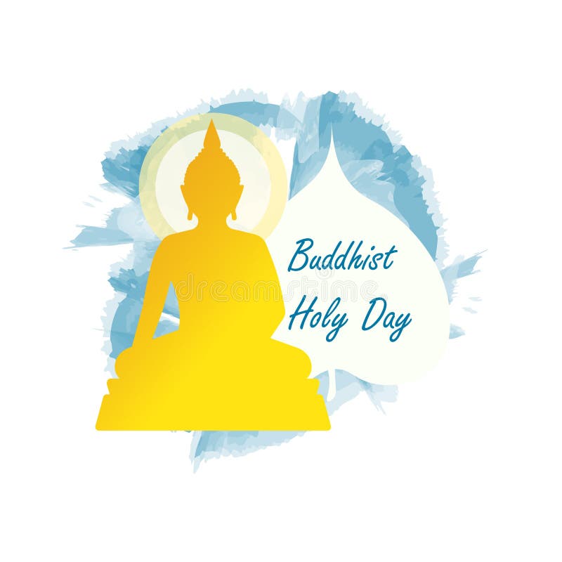 Buddha Statue,buddhist Holy Day Vector Stock Vector - Illustration of ...