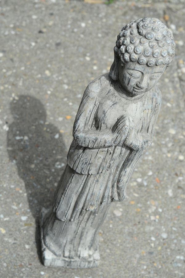 Buddha Statue with a Grey Background Stock Image - Image of hippie ...
