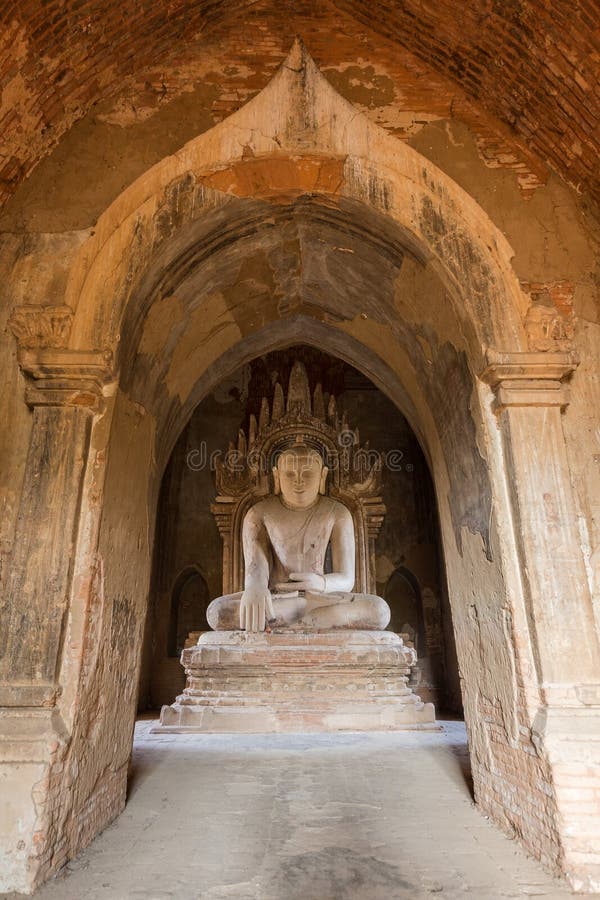 Buddha Statue Inside a Temple in Bagan Stock Photo - Image of inside ...