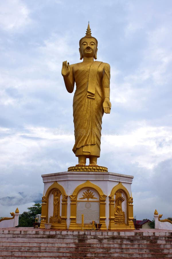 Buddha statue in Muang Xai stock image. Image of decoration - 40838661