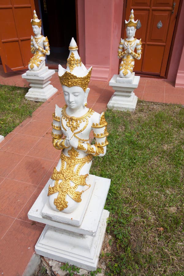 Buddha Statue with Plaster. Stock Photo - Image of peaceful, isolated ...