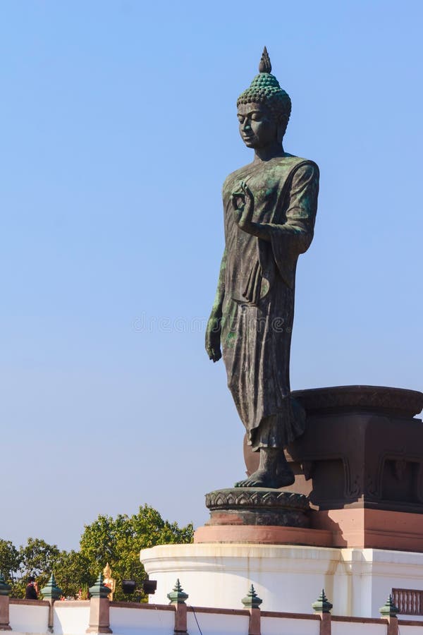Buddha statue stand up stock photo. Image of india, architecture ...
