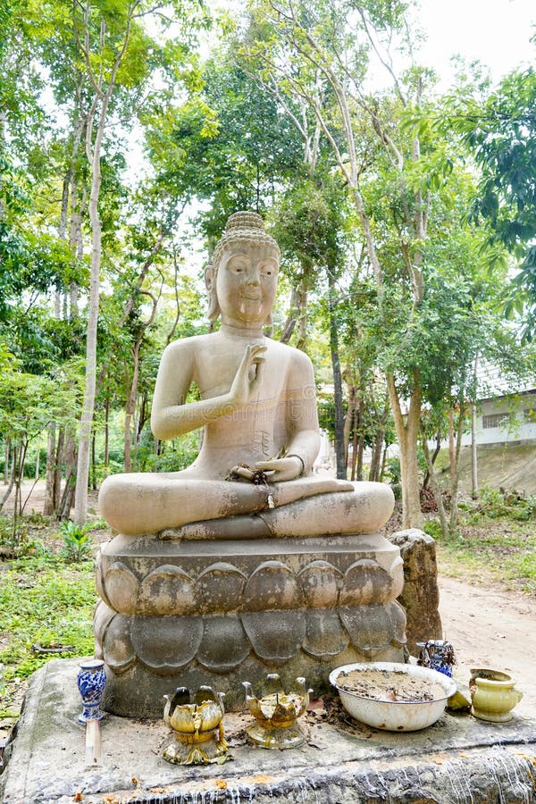 Buddha Statue Thai , Peace of Mind Concept. Stock Image - Image of ...