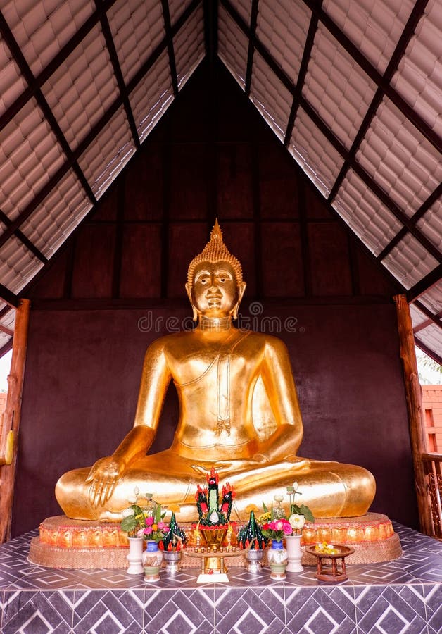Buddha statue Thai Temple stock photo. Image of religion - 116261054
