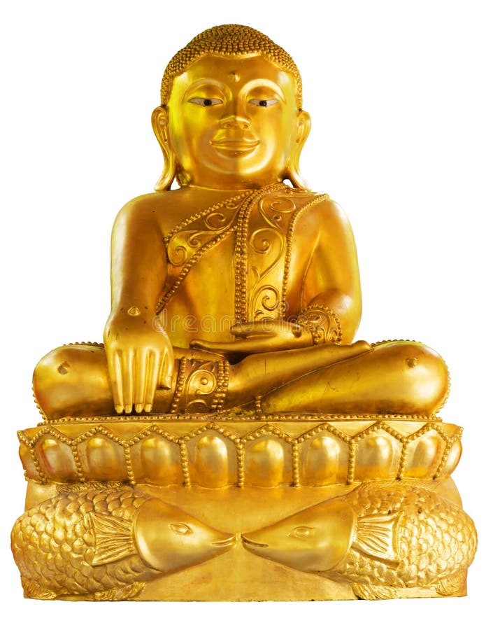 Buddha statue stock image. Image of isolated, squat, buddha - 69982661
