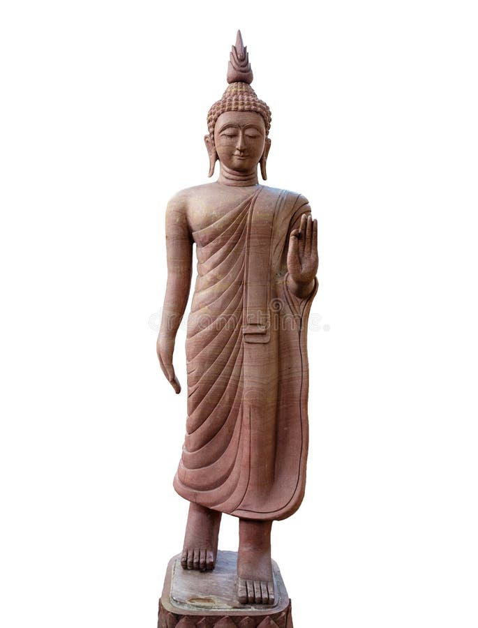 Buddha Statue in Walk Action Stock Photo - Image of buddhism, oriental ...