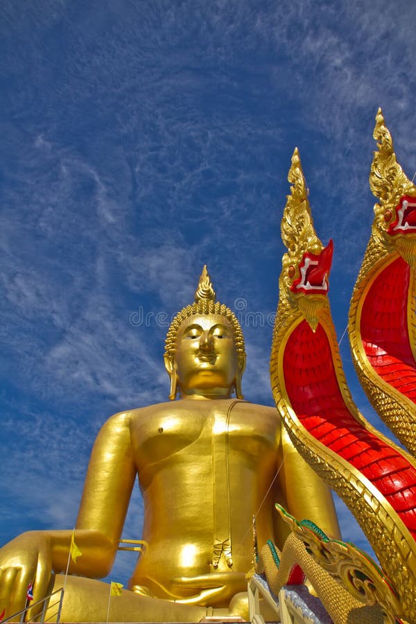 Buddha statue Wat muang stock photo. Image of architecture - 26191026