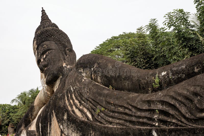 Buddha Statues in the Buddha Park in Vientiane, Laos Stock Image ...