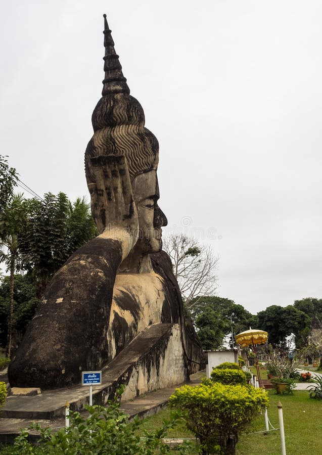 Buddha Statues in the Buddha Park in Vientiane, Laos Stock Photo ...
