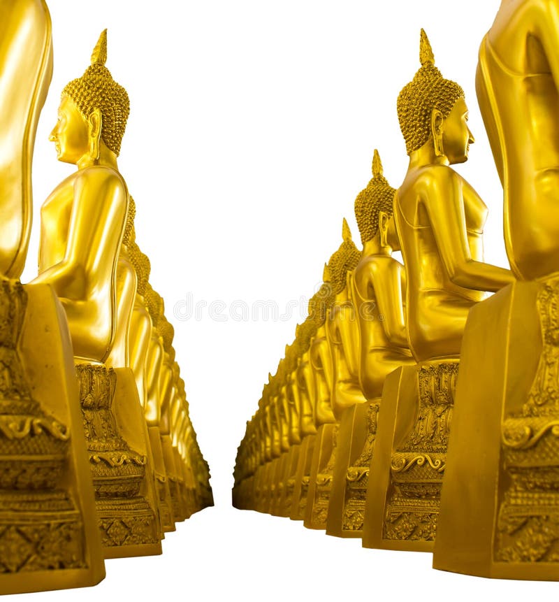 Buddha studded side stock photo. Image of pray, isolate - 43268840