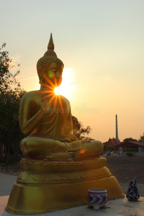 Sunset Buddha stock image. Image of shinto, sculpture - 2221817