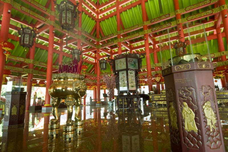 Buddha temple interior stock image. Image of buddhism - 4016337