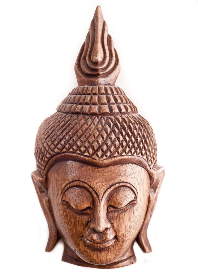 Buddha Wooden Mask from Thailand Stock Image - Image of holy ...