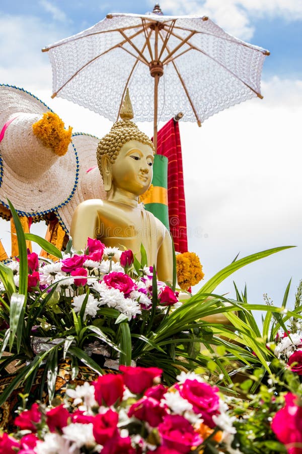 Buddha yellow stock image. Image of asia, thailand, prayer - 75189943