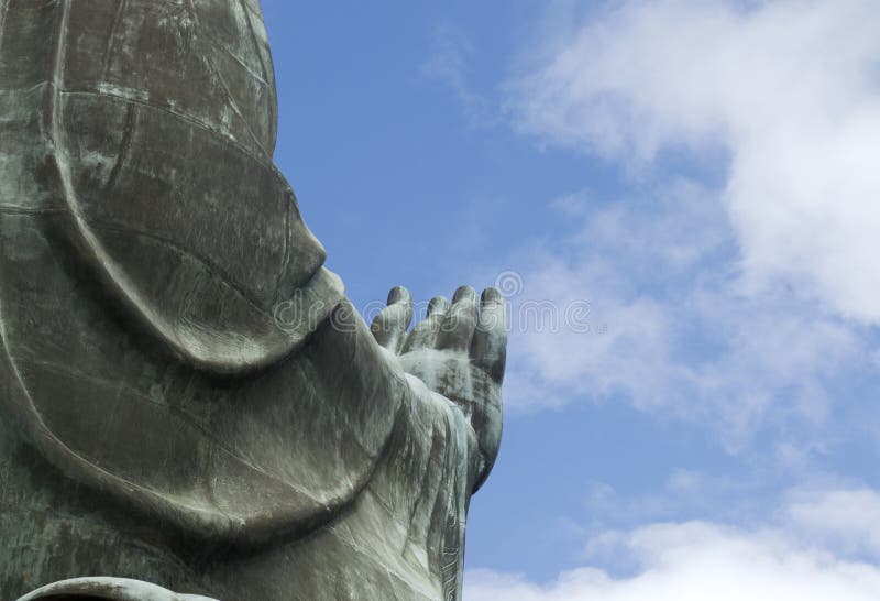 Buddhas blessing hand stock image. Image of history - 105779519